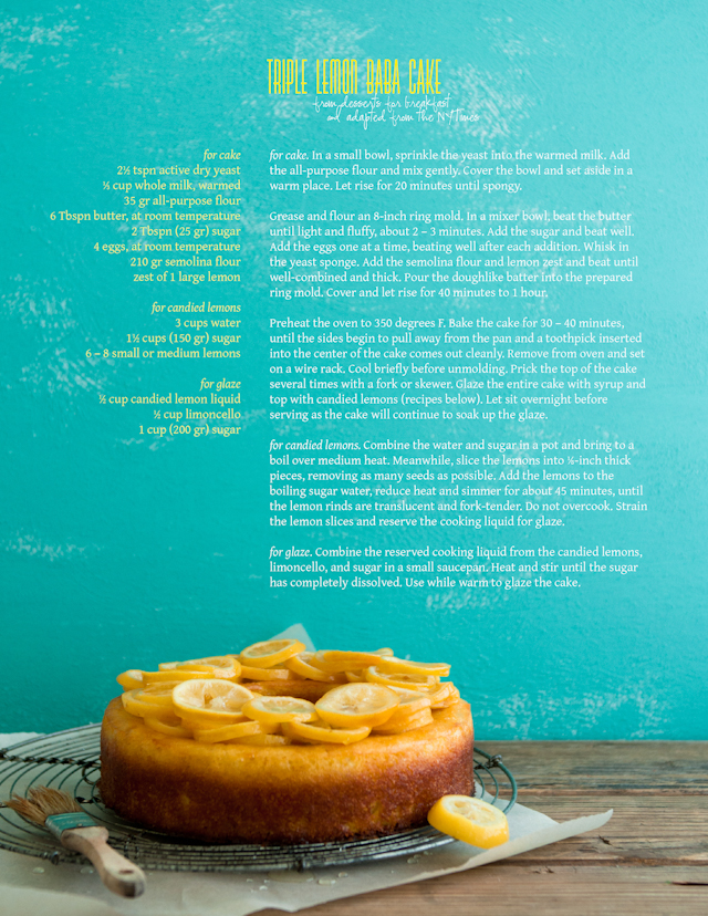 Desserts for Breakfast: Triple lemon baba cake and the Amalfi Coast