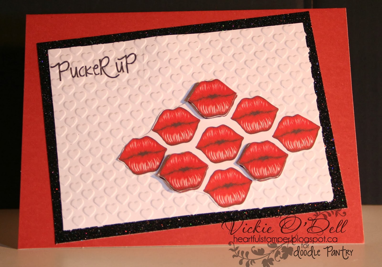 HeARTful Stamper: D.P. Kissy Lips Valentine