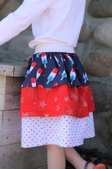 Red, White and Blue Ruffled Skirt | Sew Simple Home
