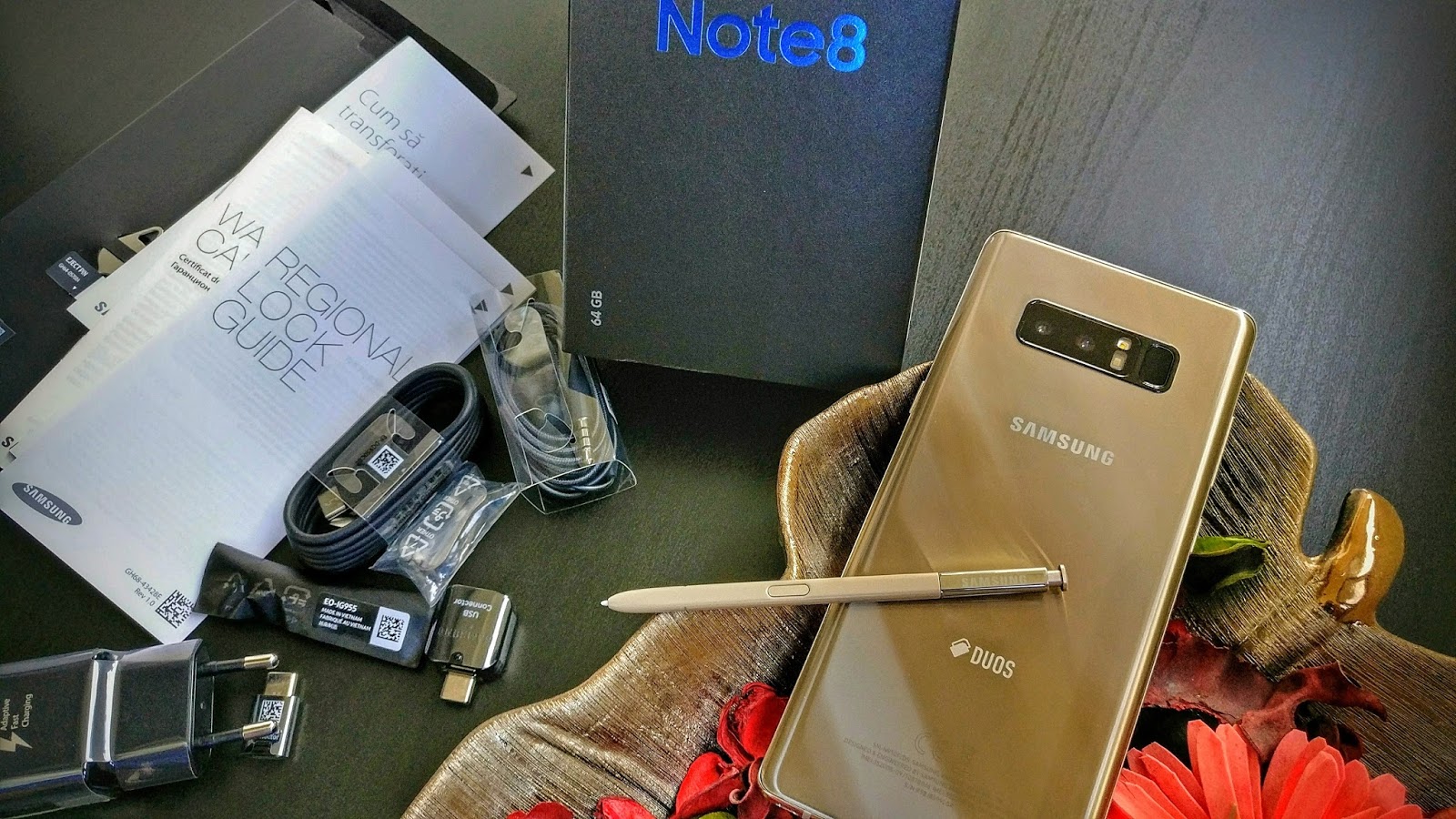 Samsung Galaxy Note 8 video-unboxing - GrigDroid.ro