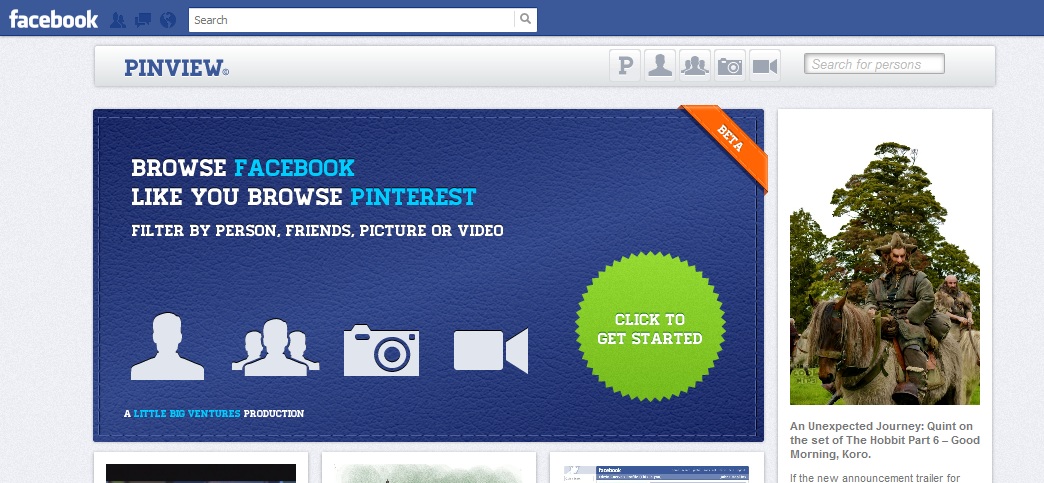 How to make your Facebook Profile look like Pinterest using PinView