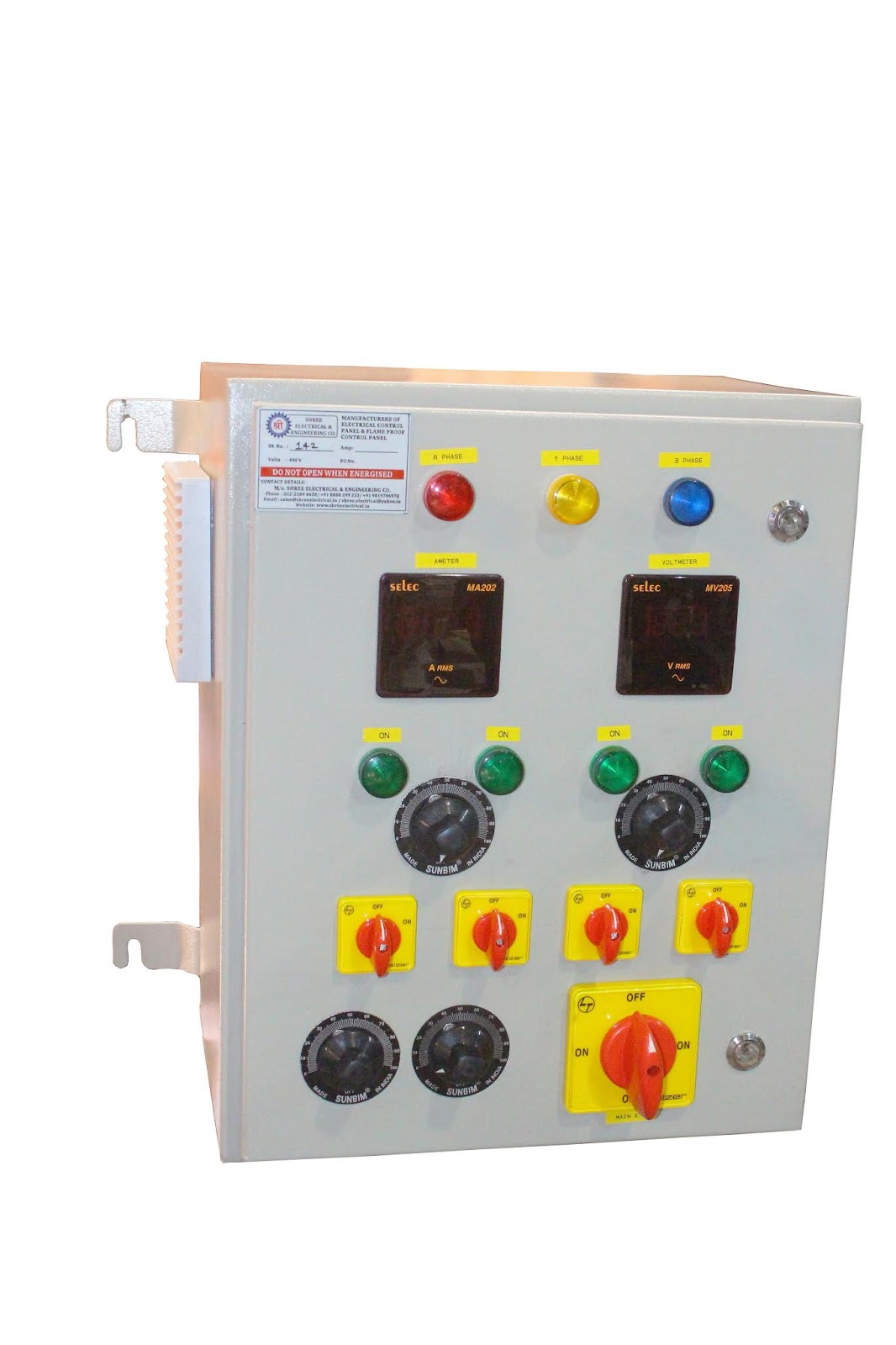 Sheet metal Electrical panel