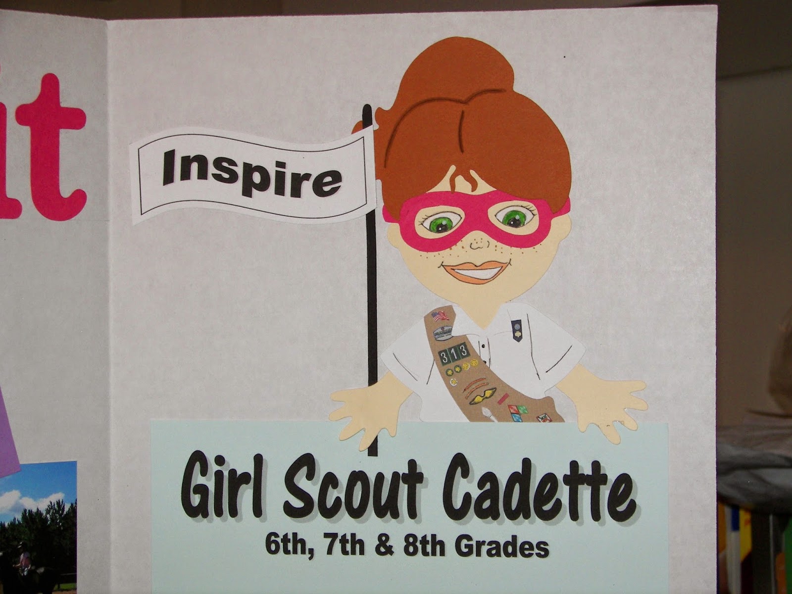 Musings of a Crafty Mom: Girl Scout Recruitment Display