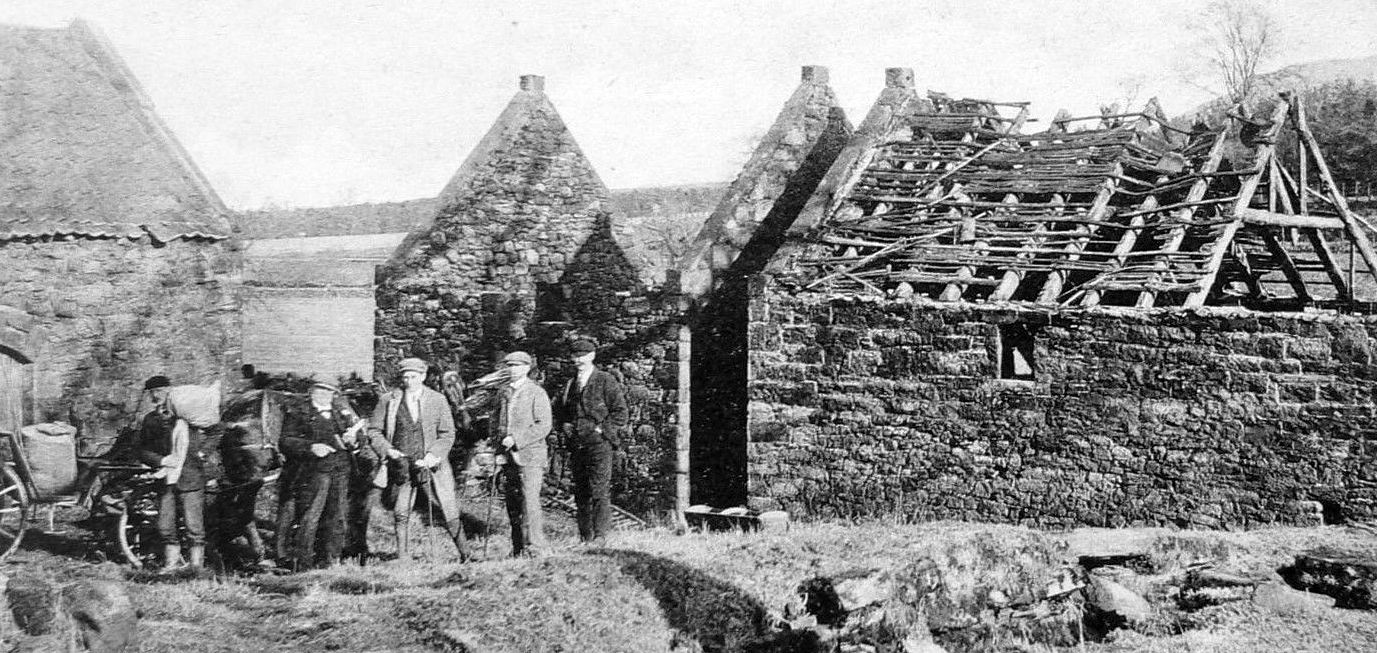 Tour Scotland: Old Photograph Burngrange Mill Kinross Perthshire Scotland