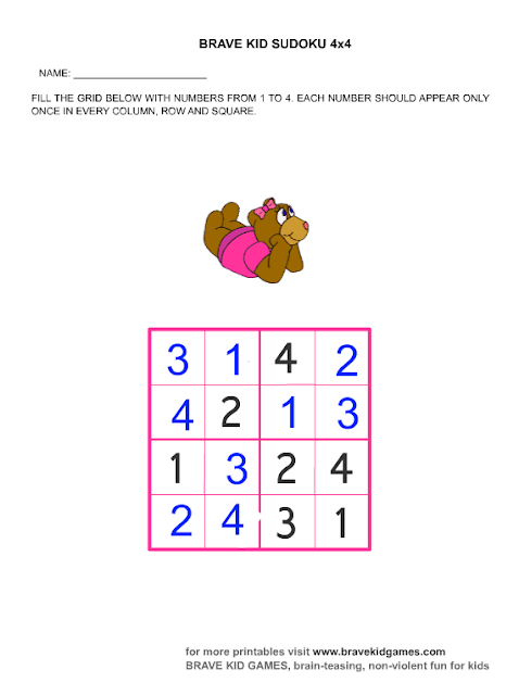 Kindergarten and Mooneyisms: Sudoku for Kids