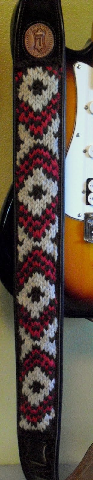 Gift Idea: Knit Guitar Strap (with pattern chart)