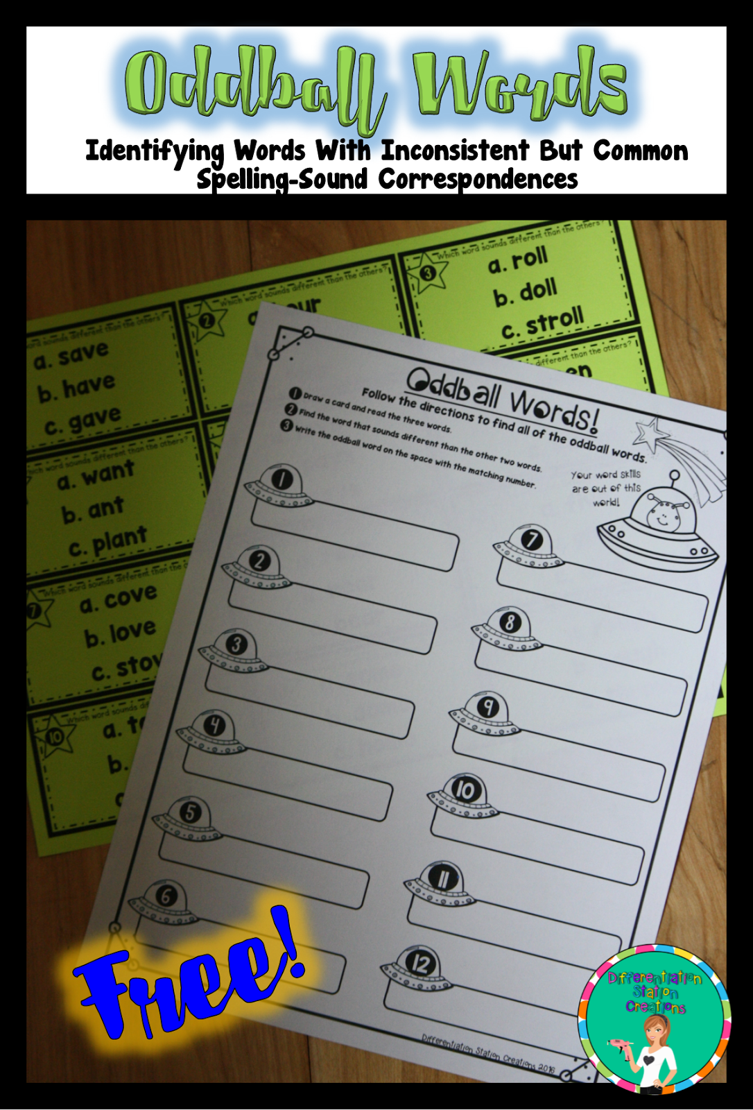 Differentiation Station Creations: Free Sight Word Activities