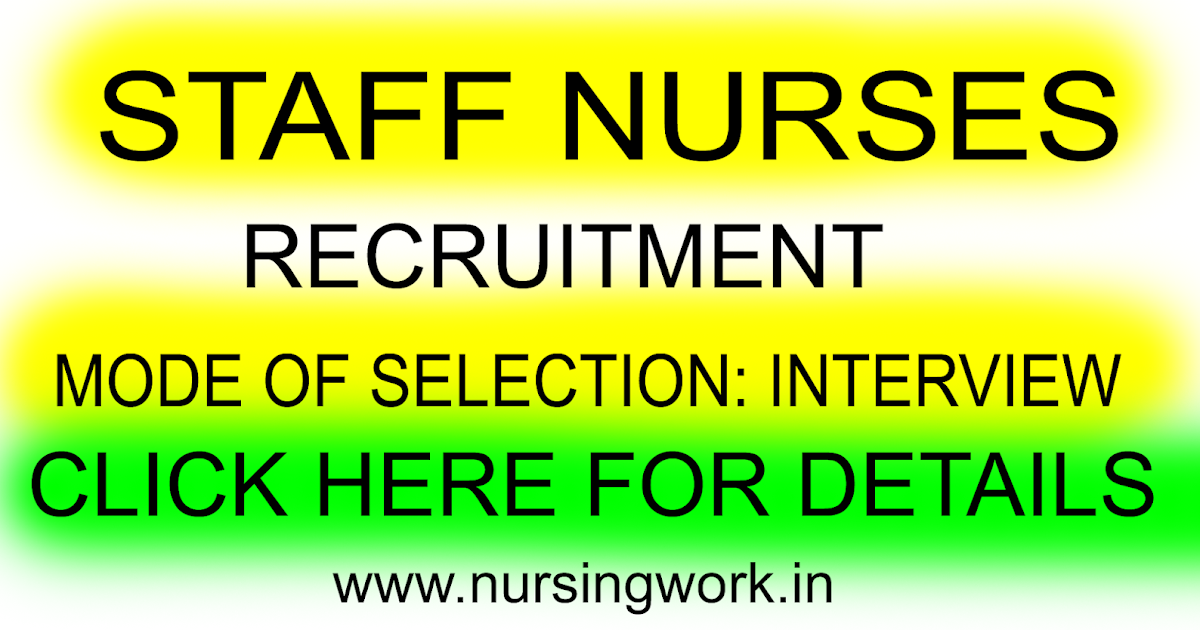 Staff Nurses Recruitment- Interview