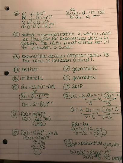 Grade 6 Math with Ms. Eringis : Algebra Review Sheet