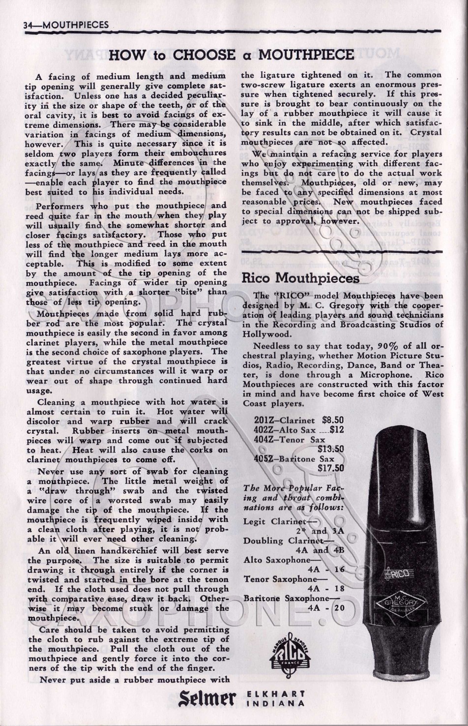 Stuff Sax: Some Additional History on the Beginnings of Rico Reeds