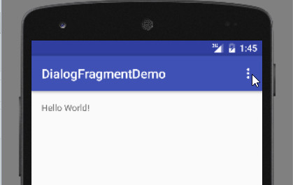 การสร้าง DialogFragment ใน Android Studio