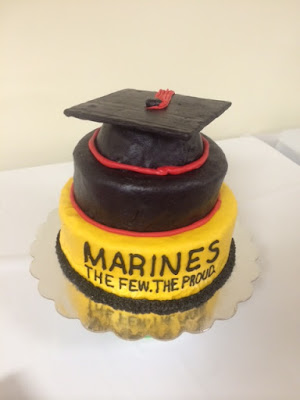 Erin's Cakes: Graduation Cake for Future Marine