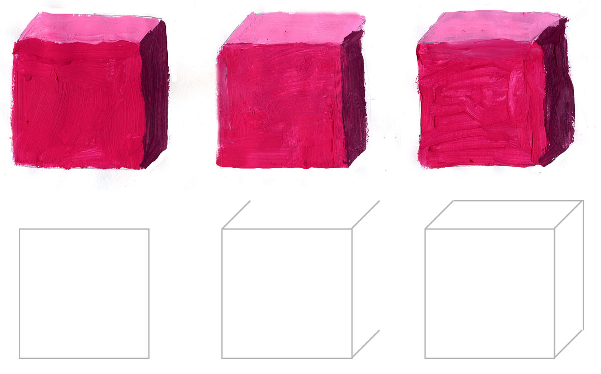 Tinted and Shaded Cubes - Art Projects for Kids