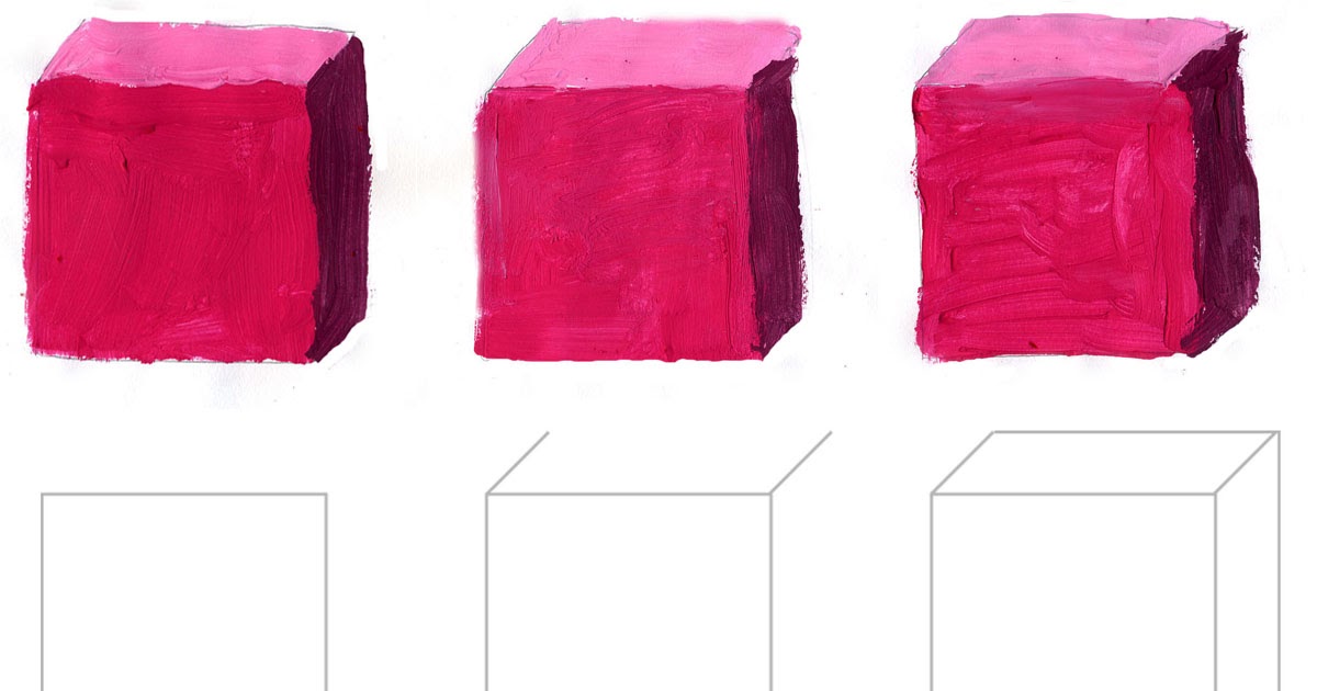 Tinted and Shaded Cubes | Art Projects for Kids