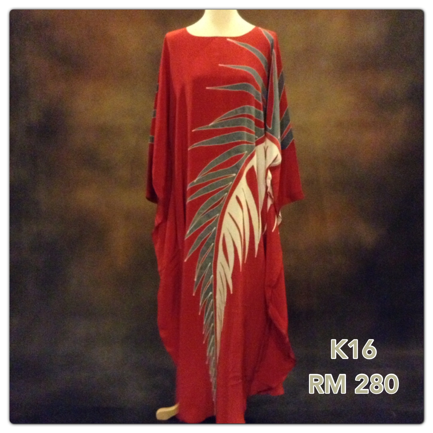 Cotton Siti: Kaftan Batik Sutera Crepe Terengganu