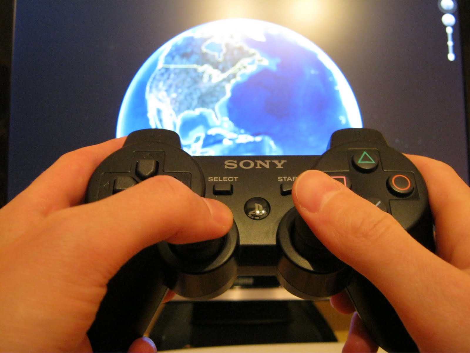 Jacek Fedoryński's blog: Google Earth with a PS3 controller