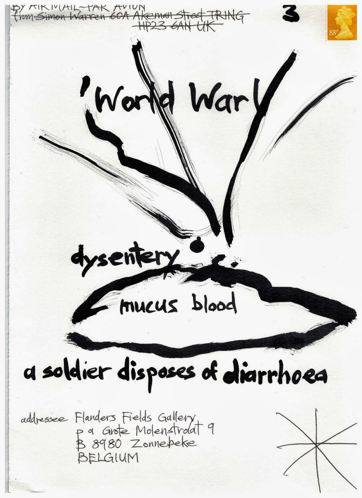 Great War 2014 - 2018..........Mail Art: Simon Warren