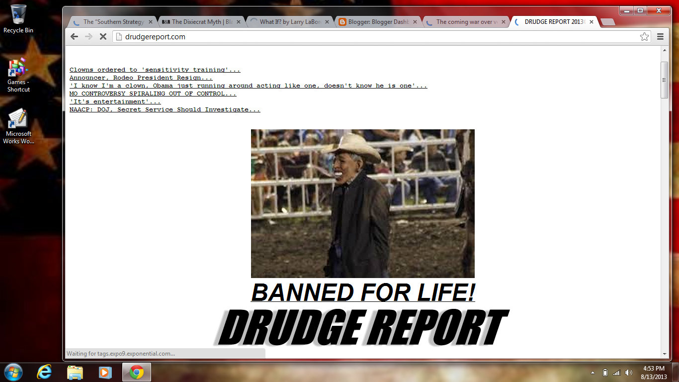 Political Pistachio: Obama Rodeo Clown Banned