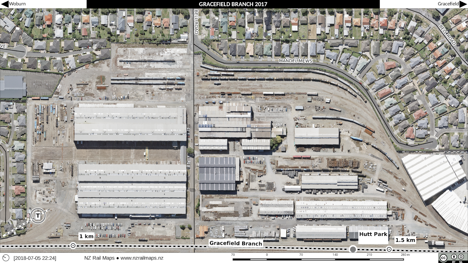 New Zealand Rail Maps: Wairarapa Line [5A]: Gracefield Branch [2]