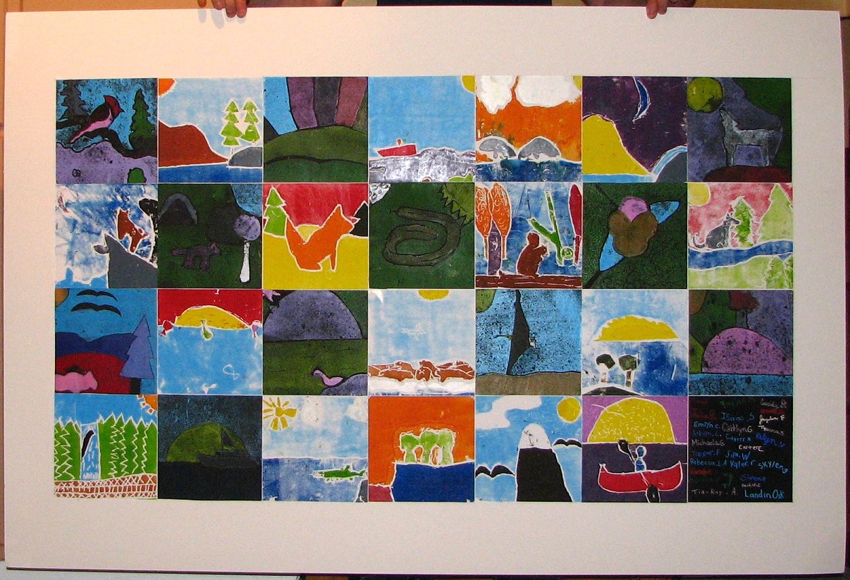 My Printmaking Journey: Elementary School Art - Styrofoam plate jigsaw ...