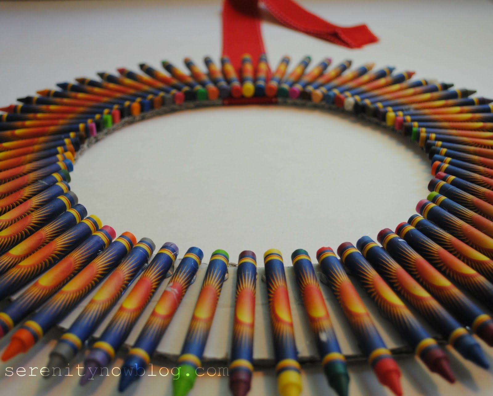 Serenity Now: "Back to School" Crayon Wreath