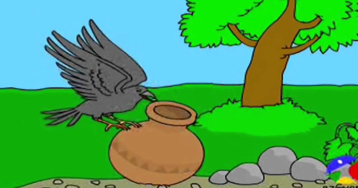 Thirsty Crow and The Pitcher Story Summery ~ Moral Stories for Kids