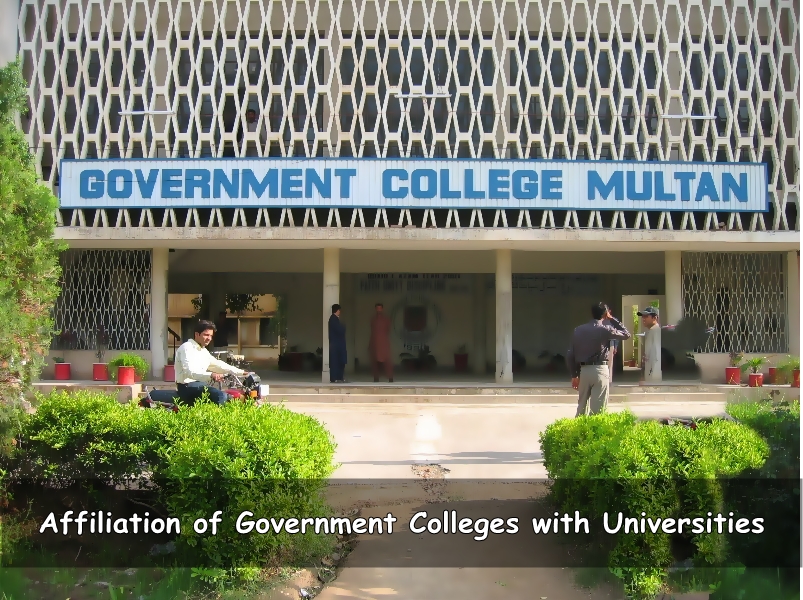 Affiliation of Government Colleges with Universities - Govt Emerson ...