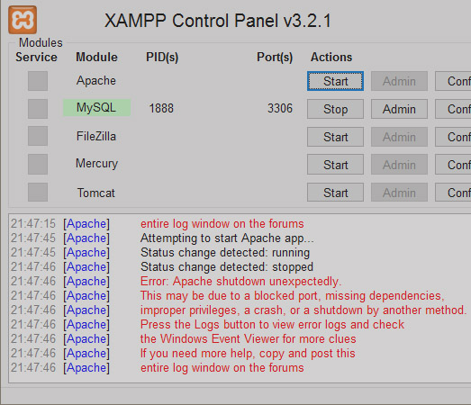 Apache Pada Xampp Tidak Bisa Dijalankan Ini Solusinya Klik Zona Dewasa