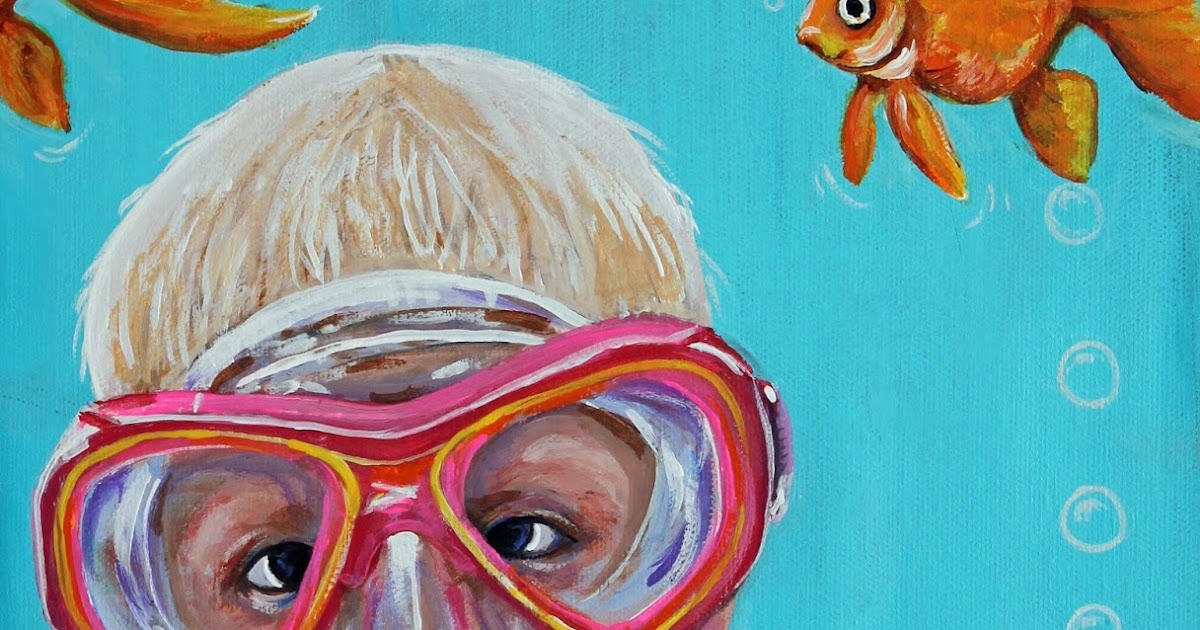 Julie Townsend Studio: Googly Fish Eyes in my Goggles