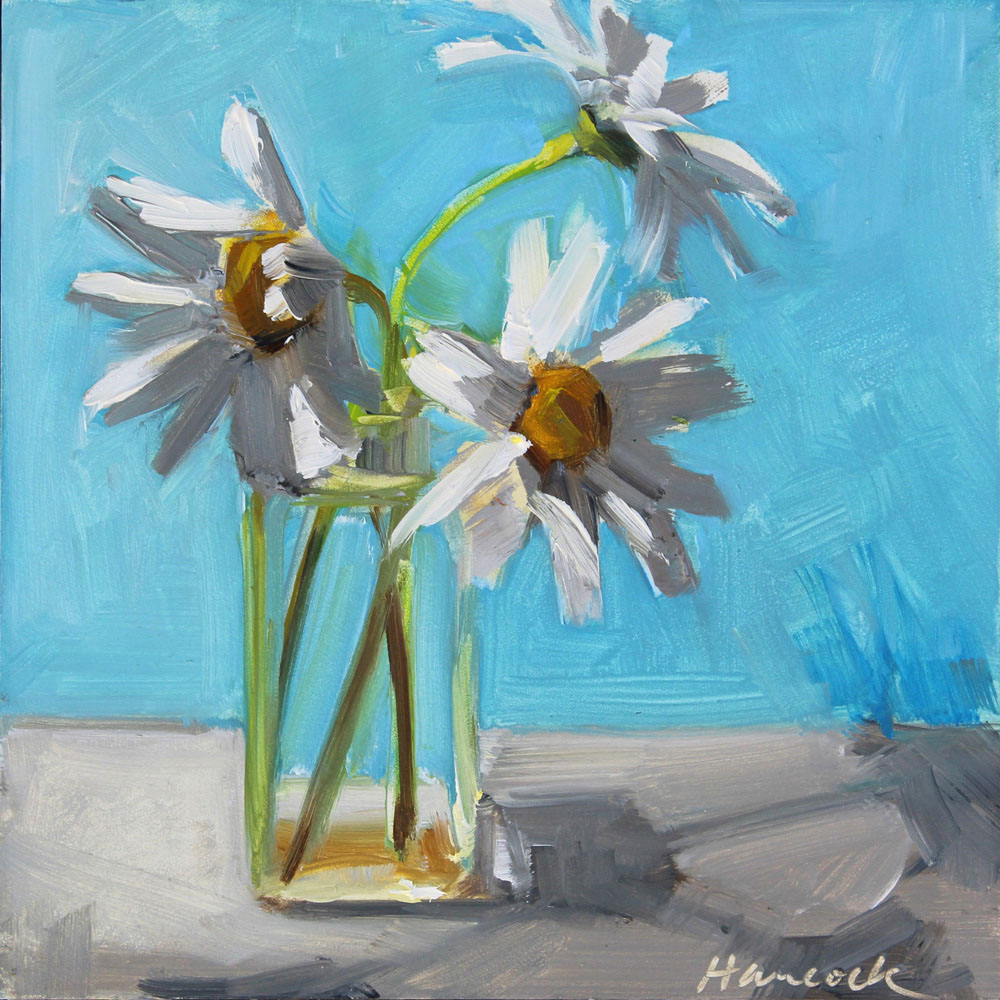 Gretchen Hancock's Paintings: Daisy Triplets