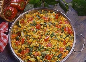 TIPS MUNDIALES: Receta Vegana: Paella campera de verduras hechas a ...