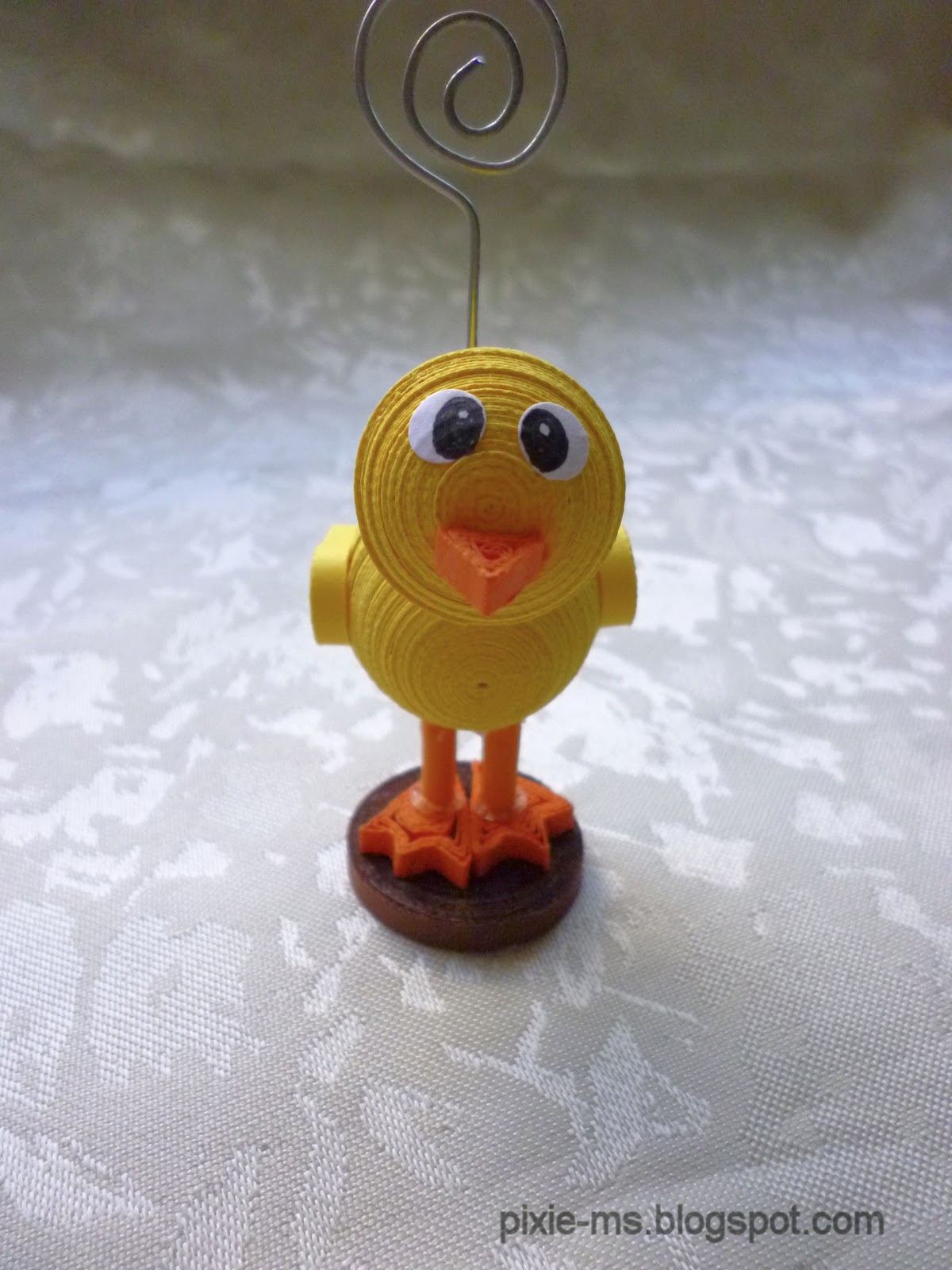 Papírvilág: quilled 3d chicken / quilling csibe