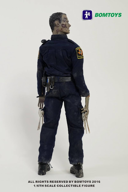 toyhaven: BOM Toys 1:6 scale Zombie Police Officer 12" Figure is going ...