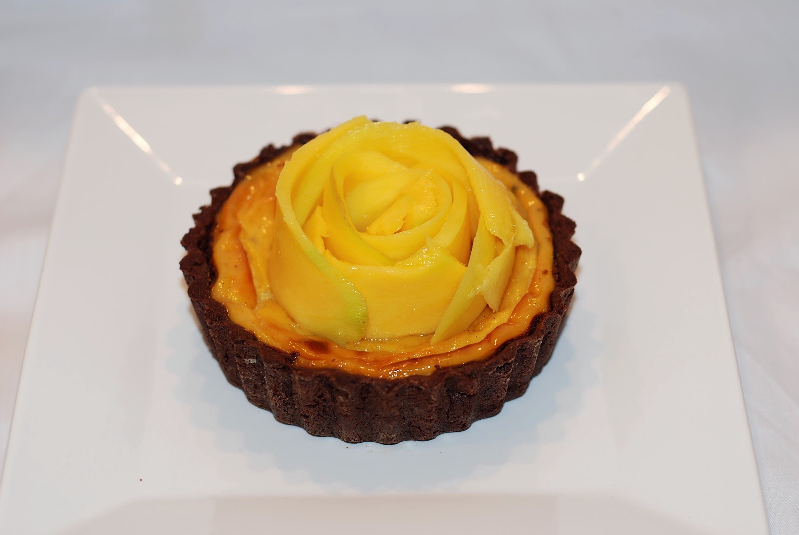 Bitter-Sweet Bakery: Baked Mango Pie in Chocolate Pastry