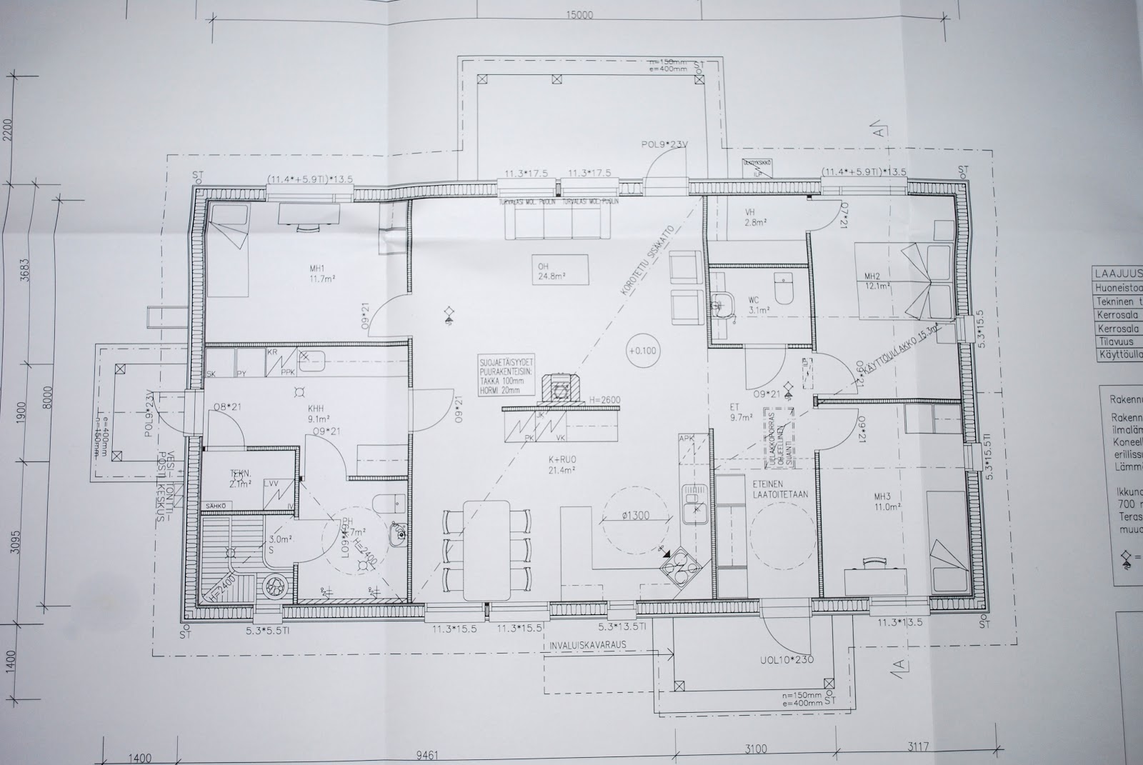 Koti Pihlajaan - muuttovalmiin kodin rakennuttamista: Pohjapiirustus ja ...