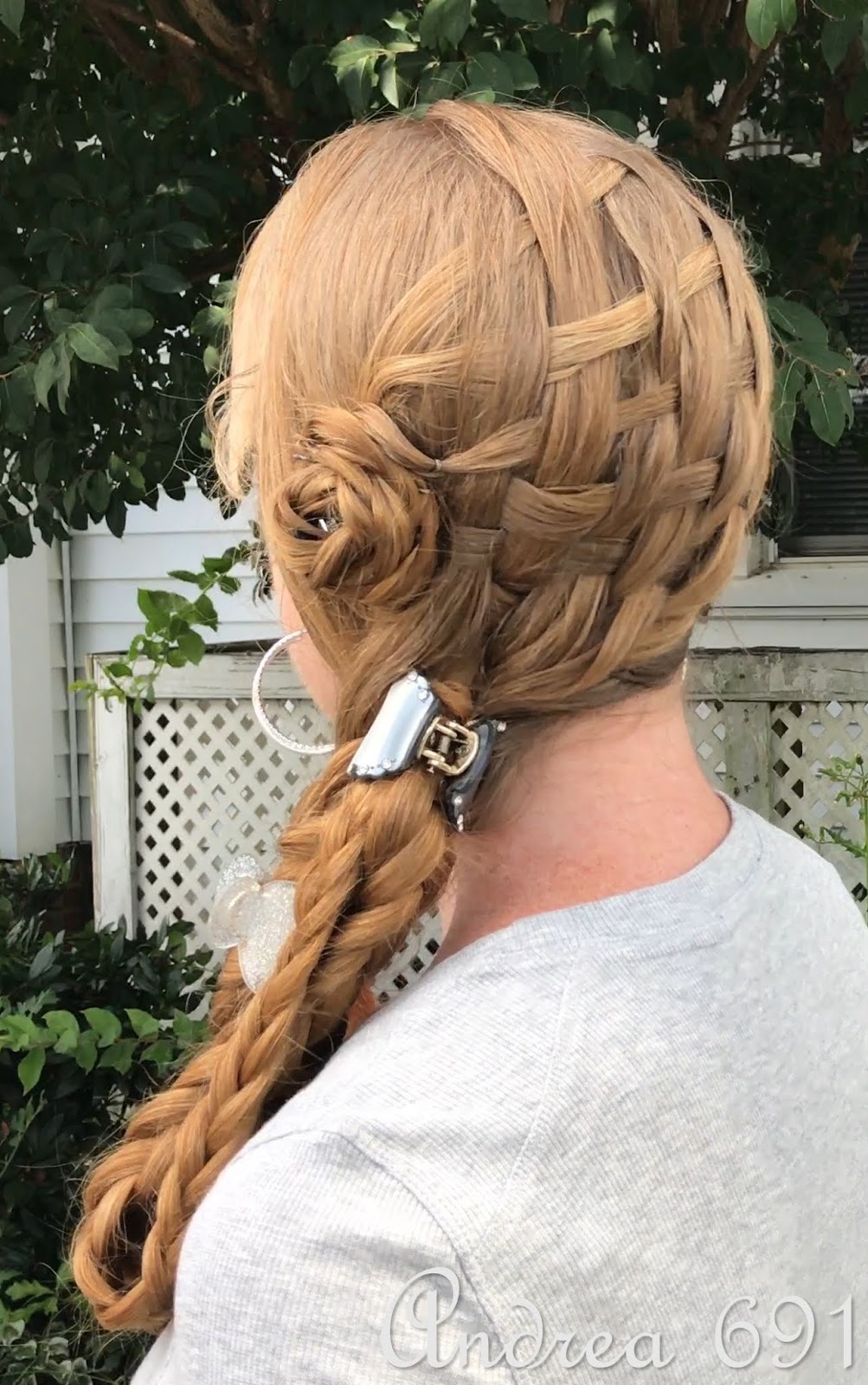 Braids & Hairstyles for Super Long Hair: Basket weave hairstyle