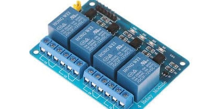 Relay 4 Channel 5V Arduino - Aksesoris Komputer Lampung
