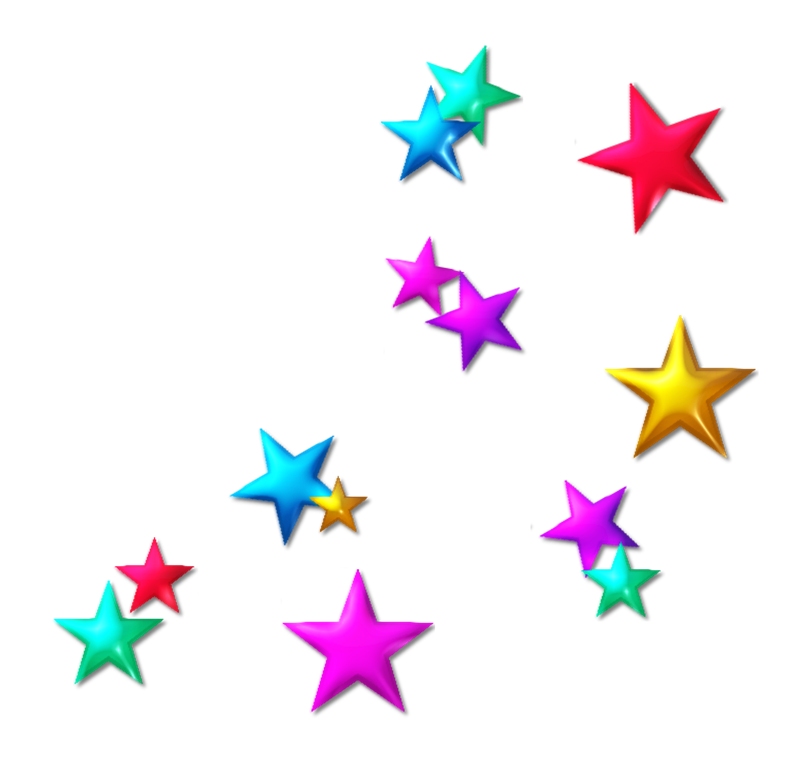 ® Gifs y Fondos Paz enla Tormenta ®: SCRAP DE ESTRELLAS DE COLORES