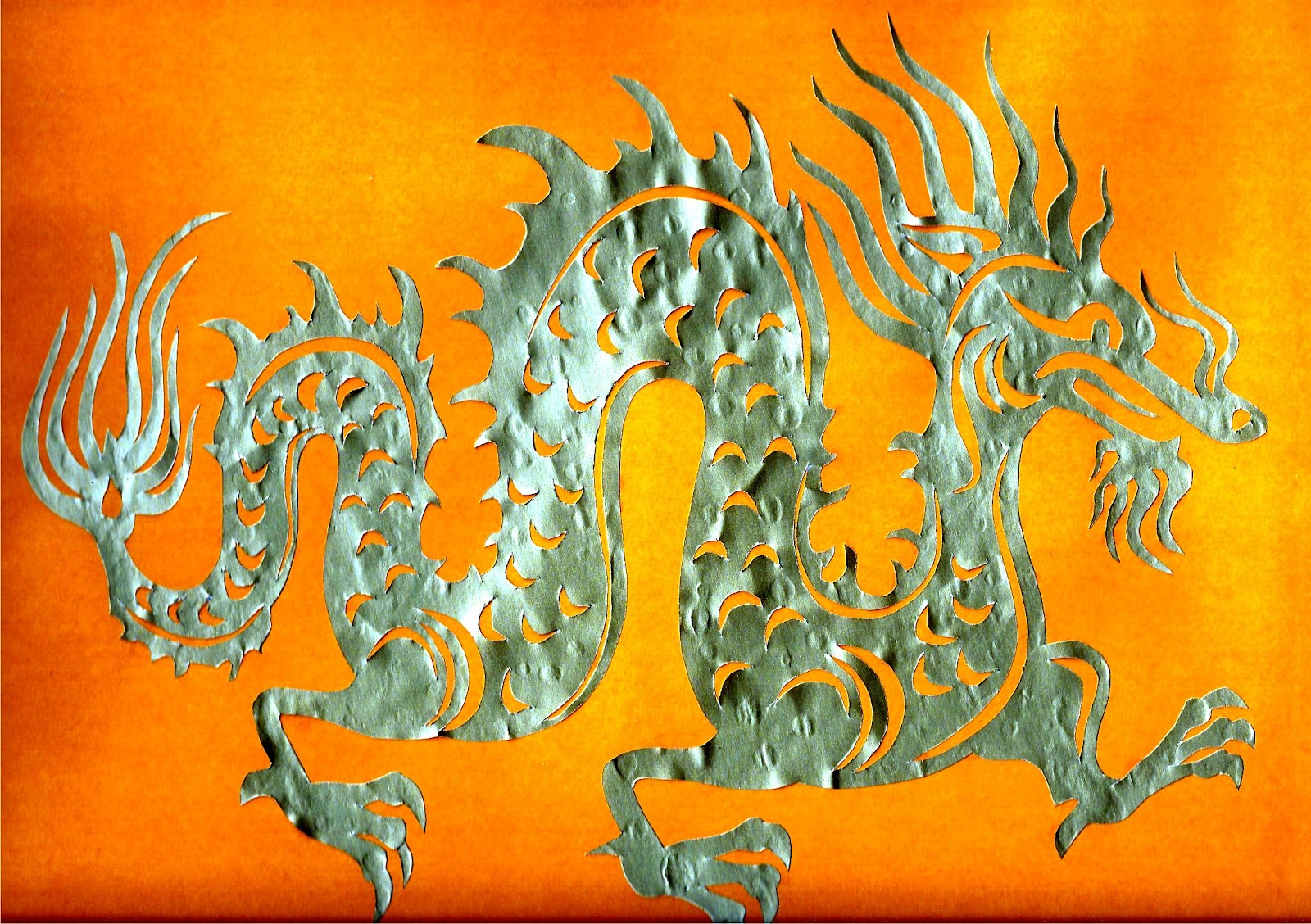 Chinese Paper Cut-Year of the Dragon 2012