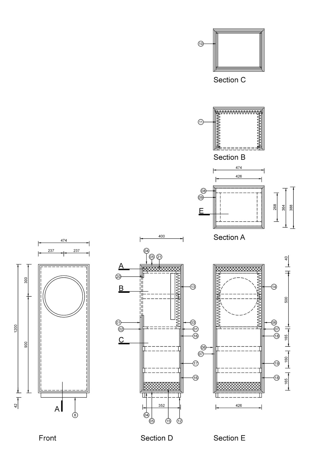 DIY Audio Blog: Beyma Coax 15XA38Nd Option - Closed Box