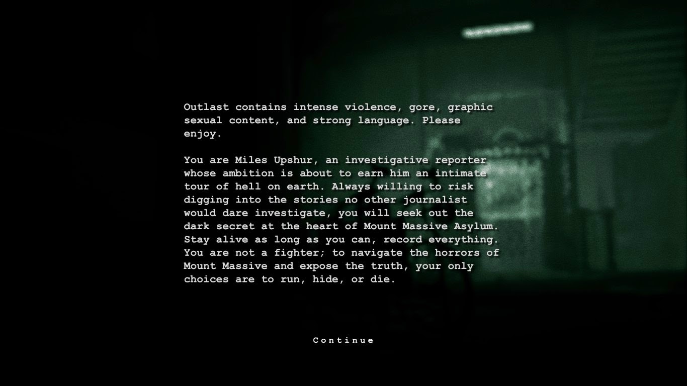 Two Boys and Their Blog: Full Review: Outlast (PC)