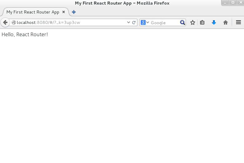 Fail Setting: react-router-tutorial #02 rendering-a-route