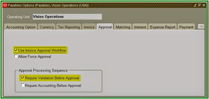 Oracle Applications: Oracle Payables Invoice Approvals Workflow