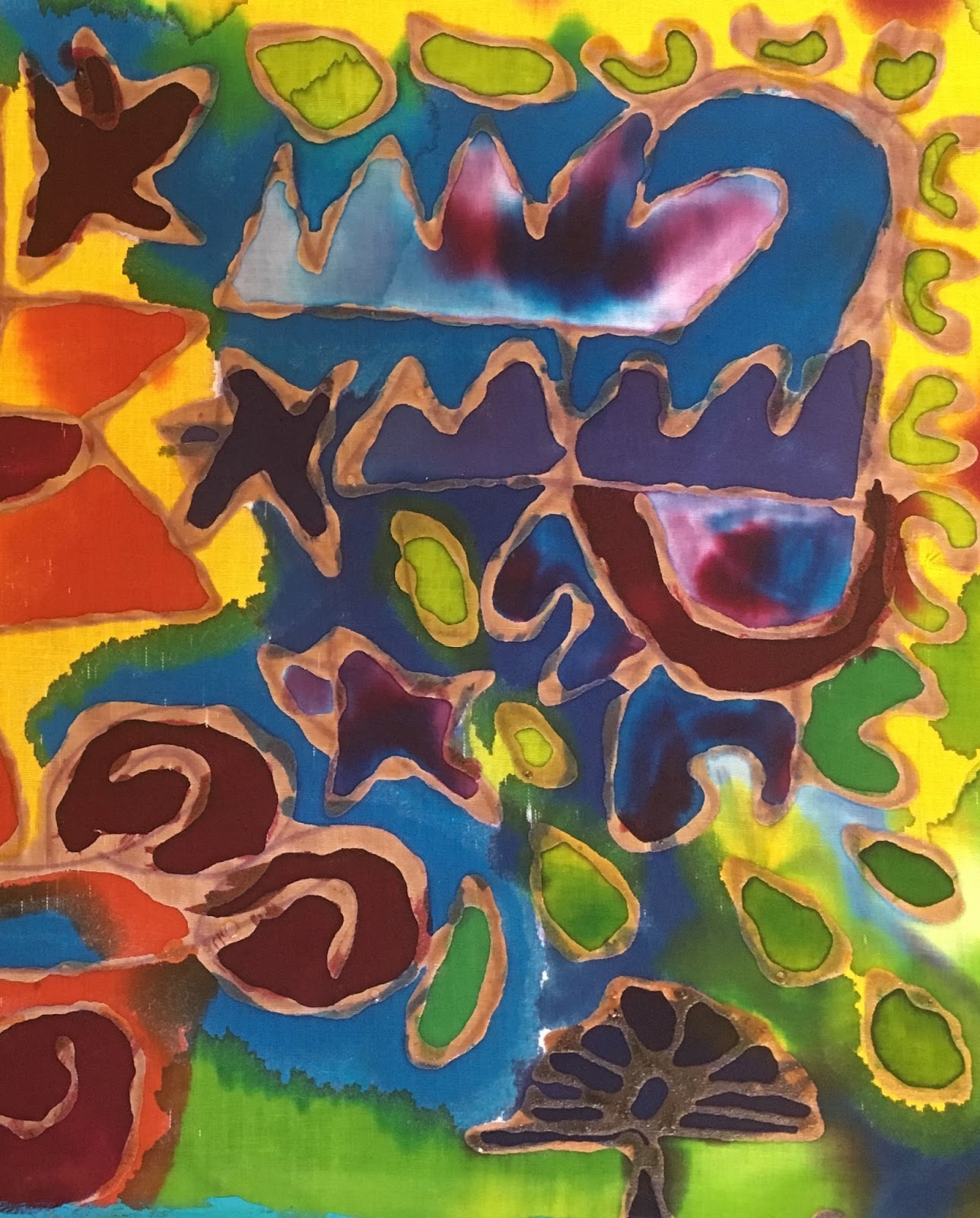 Collages and more: Batik made easy: Liquid Wax (aka Cold Wax)