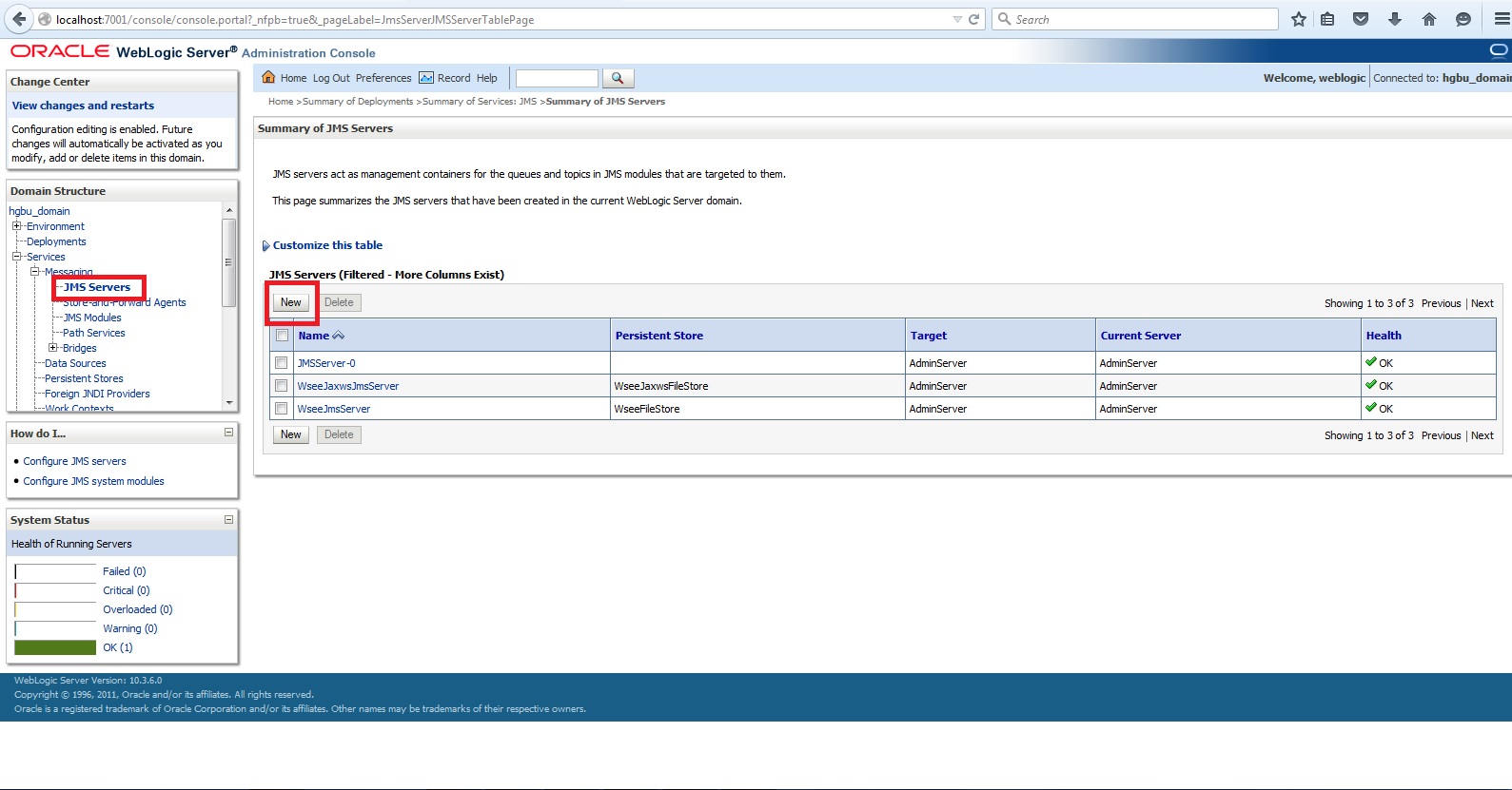 Configuring Jms Server Jms Module Jms Connection Factory And Jms Queue In Weblogic 