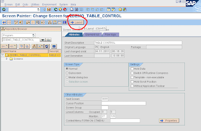 The ABAP: Manipulation of Table Control