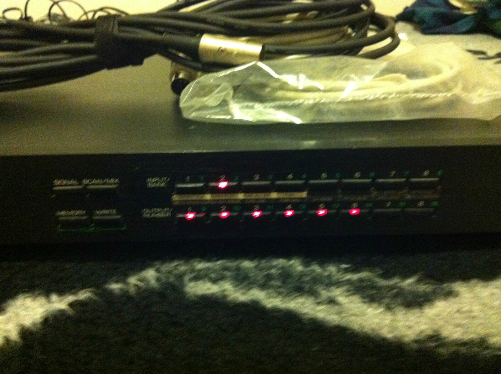 MATRIXSYNTH: Roland A 880 8x8 MIDI PATCH Bay SN AB50231