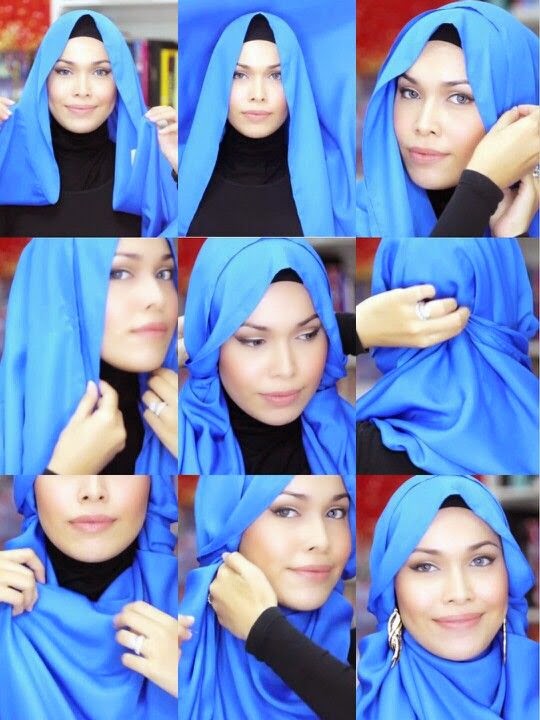 Tight Back Hijab Tutorial – Earrings Style | Leila's Hijabs & More ...