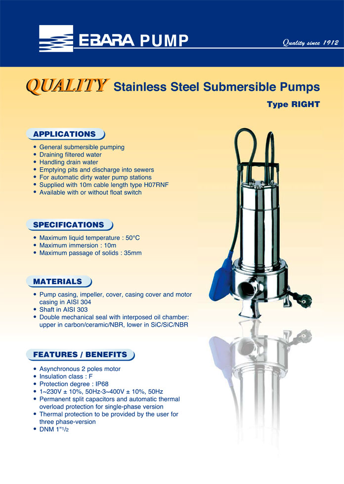 EBARA PUMP, MÁY BƠM EBARA ITALY, BƠM NƯỚC EBARA, ĐẦU BƠM EBARA, BƠM TỰ ...